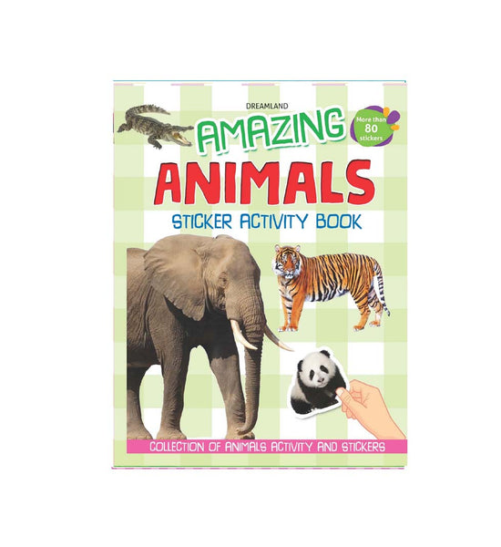 Amazing Animals (Sticker Activity Book) (English) – Chirukaanuka